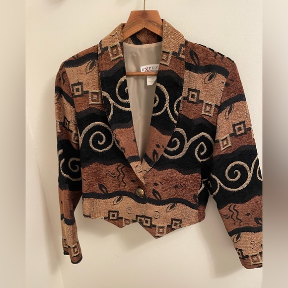 Expose | Jackets & Coats | Vintage 9s Aztec Blazer By Expose Size S ...